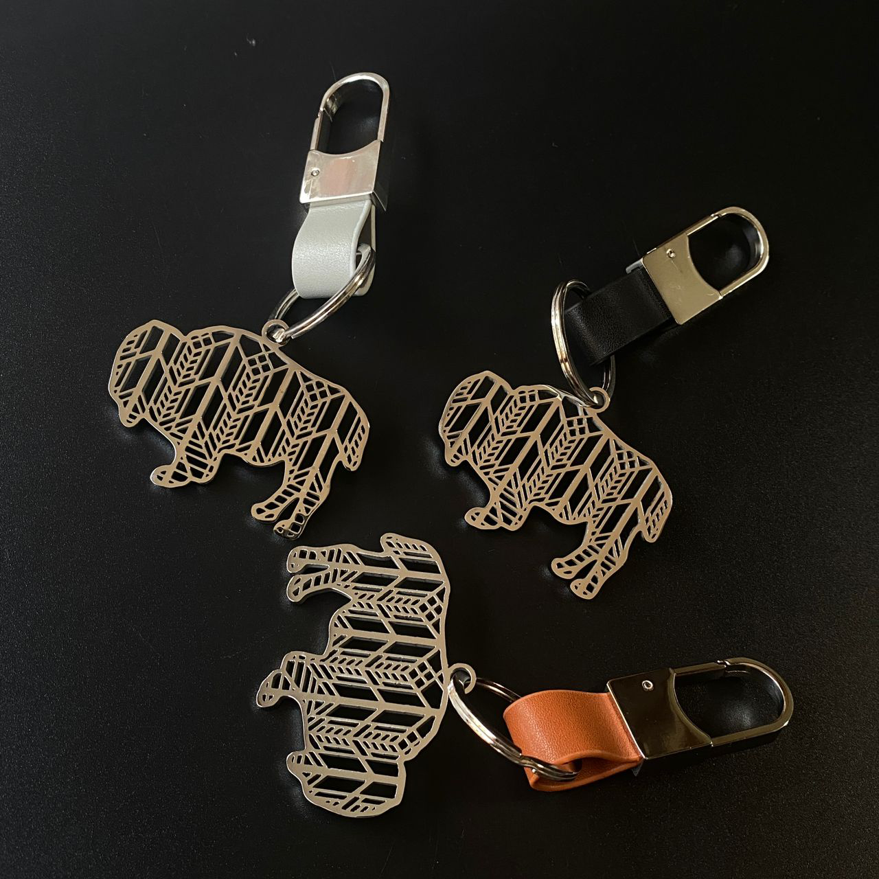 Stained Glass Bison Keychain – Born & Raised Shop